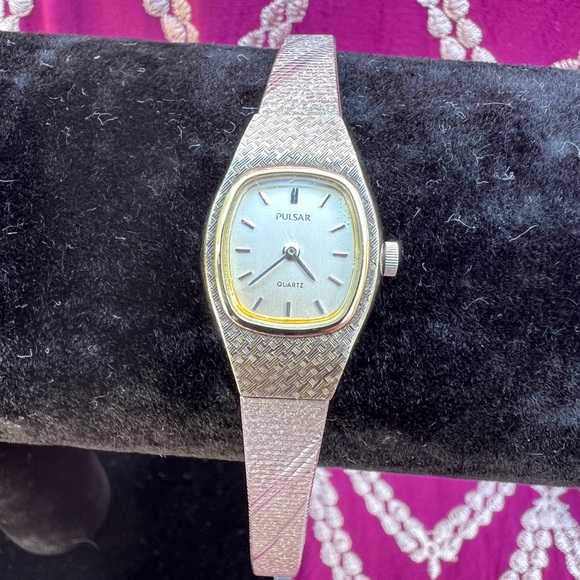 Pulsar | Accessories | Vintage Pulsar Silver Quartz Watch | Poshmark